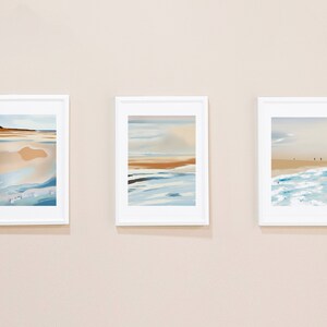 Set of 3 Seaside Print, Fine Art Print, Beach Wall Art, Sea Décor ...