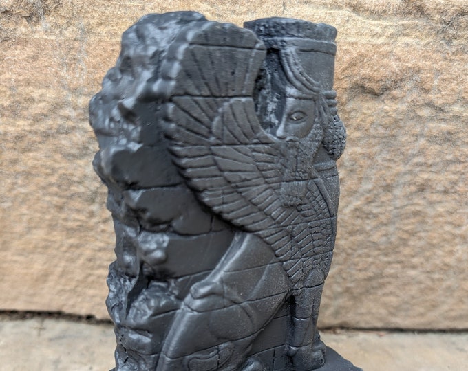 Assyrian Lamassu Winged Bull Statue Sculpture Mesopotamian Gates ...