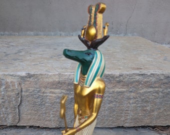 Artisans Guild International Vintage Gilded Egyptian Statue - Etsy