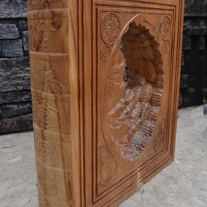 Book of Life Magic Wood Carving Hand Made 17.5" - Etsy