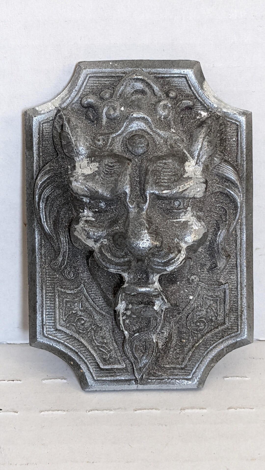 Gargoyle Satyr Metal Plate Faun 3.5" Tt22 - Etsy