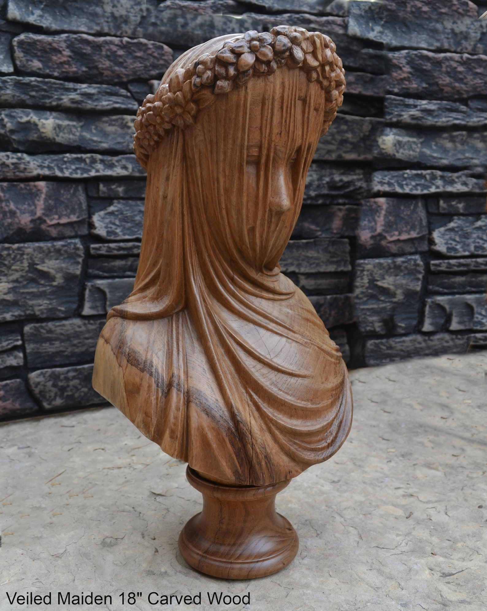 Veiled Bride Maiden Statue Sculpture Bust Inspired By Artist | Etsy