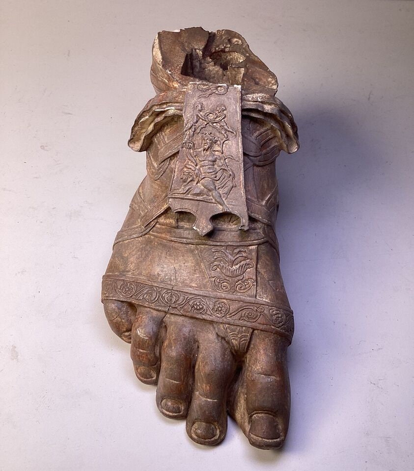Roman Greek Ivory Sandaled Foot 5 5/8" Museum Reproduction MMA ...
