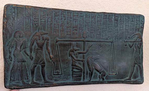 Gyptian Judgment Day Anubis Holding Scales of Justice W/thoth | Etsy