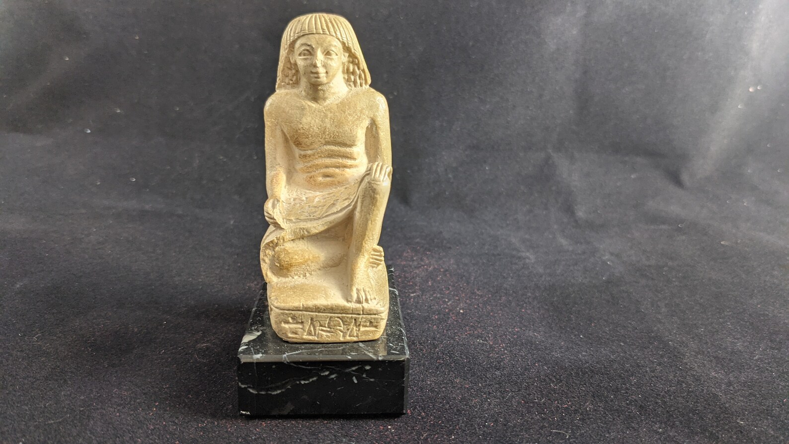 Egyptian Scribe Nakhtsebek Seated Sitting Statue Sculpture 3.34" Louvre ...