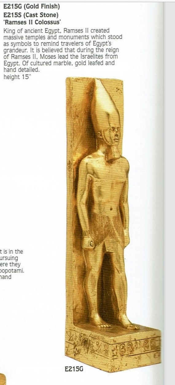 Egyptian Ramses II Colossus Artifact Carved Sculpture Statue | Etsy