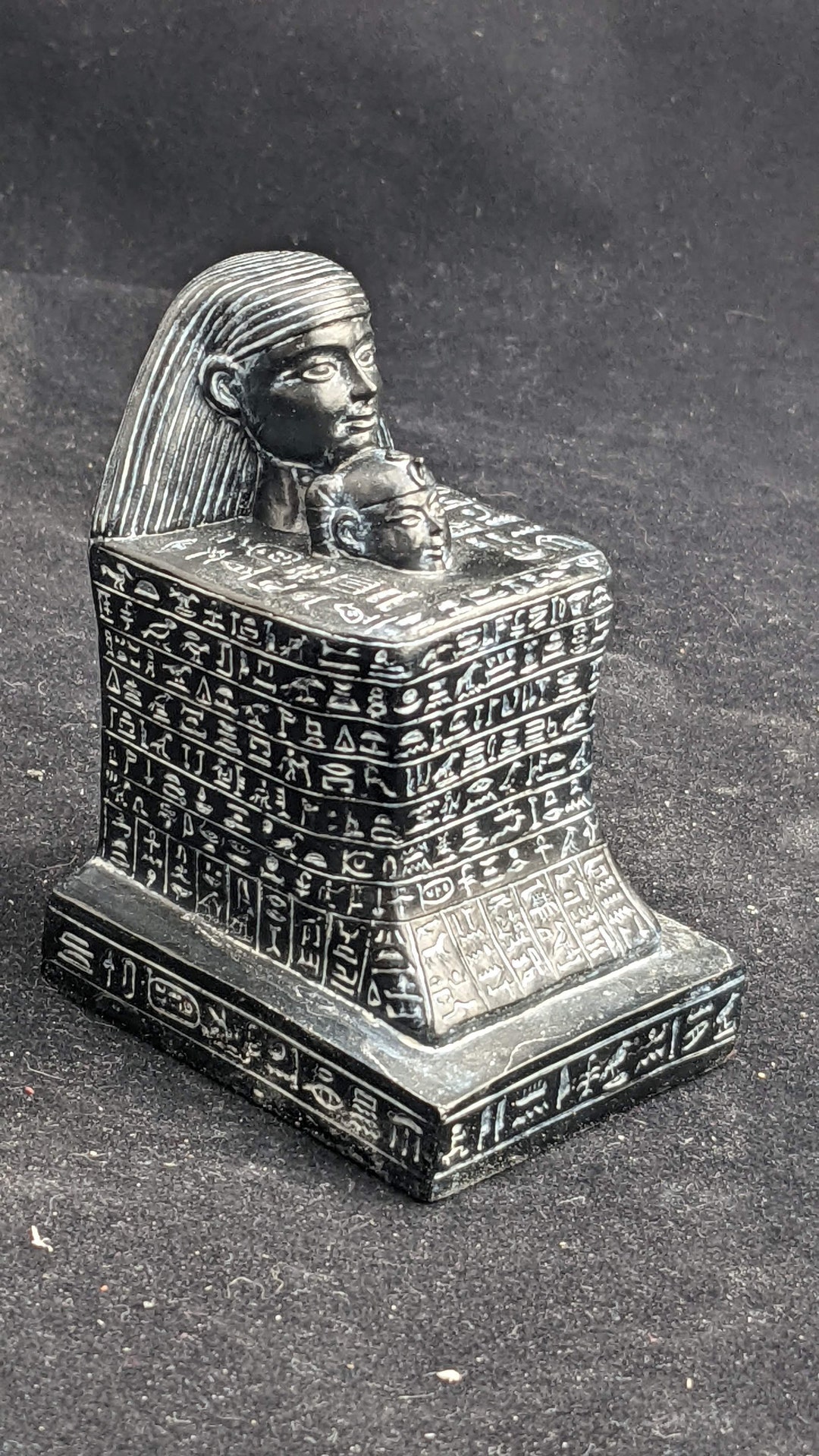 Egyptian Block Sculpture Statue - Etsy