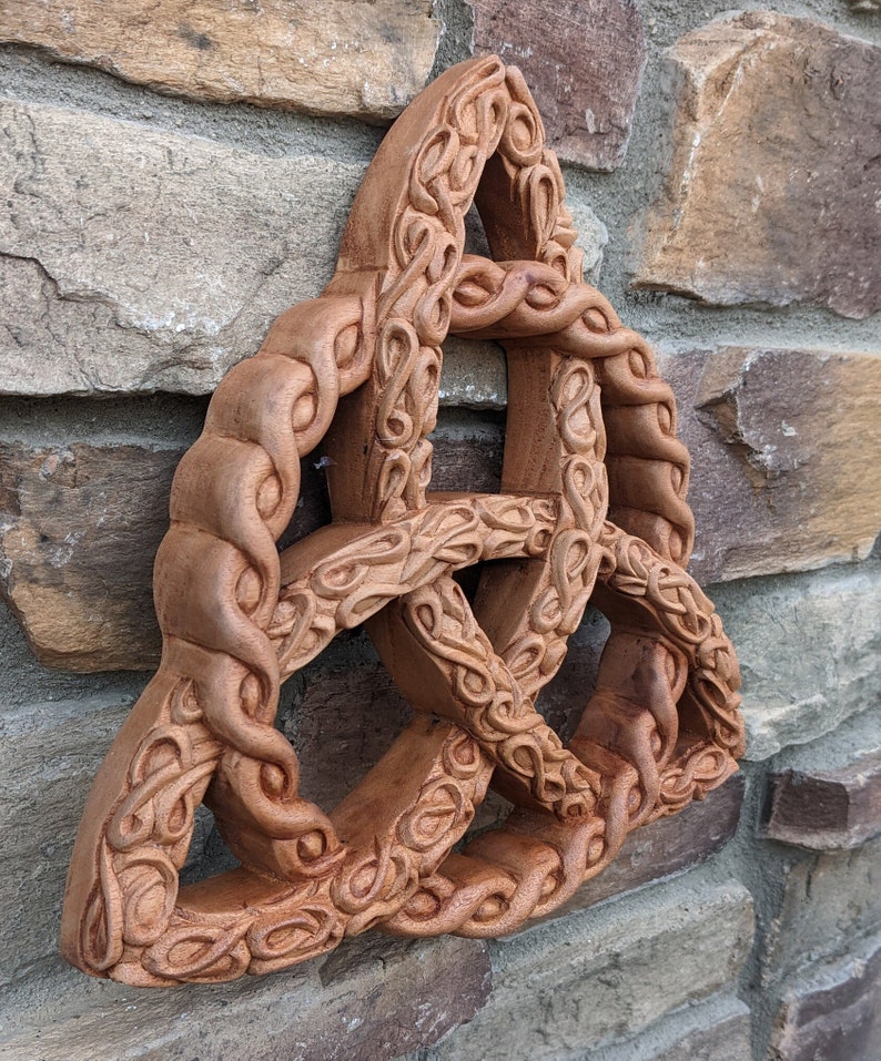 Celtic Decor Trinity Knot Triquetra Wall Plaque Sculpture - Etsy