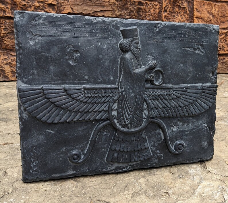 Assyrian Ahuru Mazda Faravahar Persian Persepolis Art Wall - Etsy