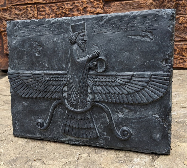 Assyrian Ahuru Mazda Faravahar Persian Persepolis Art Wall - Etsy