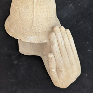 Egyptian King Tut Tutankhamun Head Bust With Hand Sculpture Statue 10 ...