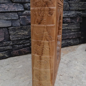 Book of Life Magic Wood Carving Hand Made 17.5" - Etsy
