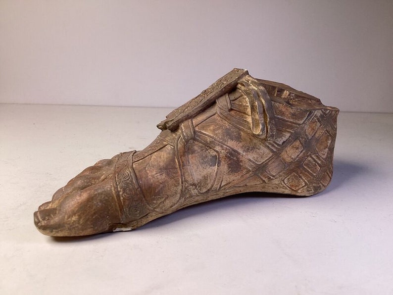 Roman Greek Ivory Sandaled Foot 5 5/8" Museum Reproduction MMA ...