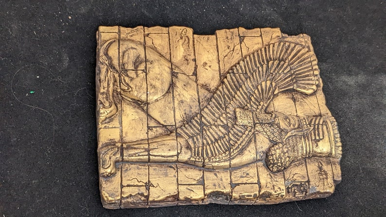 Assyrian Sumerian Winged Sphinx Susa Lion Shedu Palace Darius - Etsy