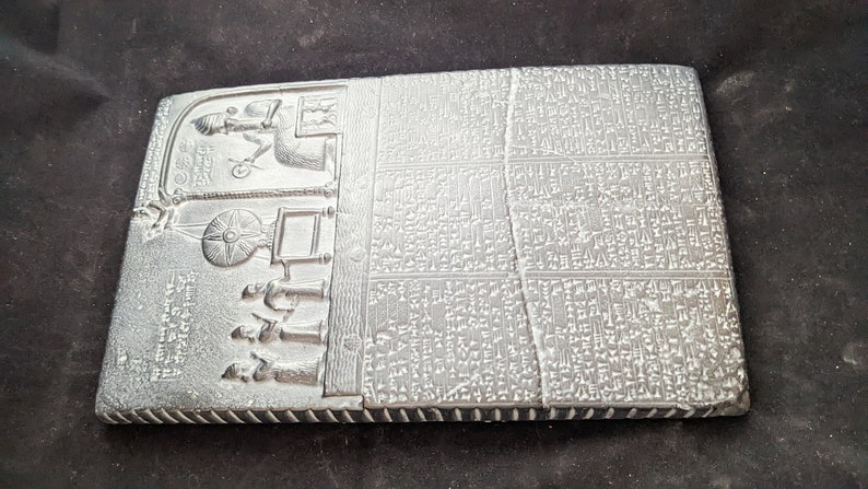 Babylonian Tablet of Shamash Sun God Tablet Museum Reproduction Plaque ...