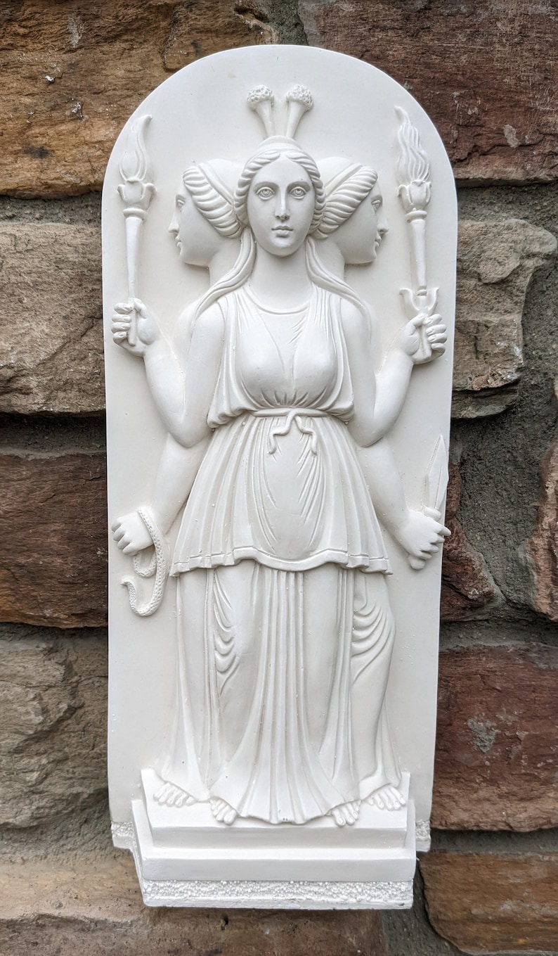 Hecate 11.5" Sculpture Goddess Heaven, Earth, and Sea Blessings of ...