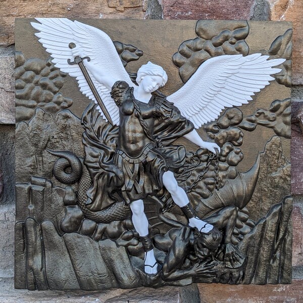 St Michael the Archangel Wall Plaque - Etsy