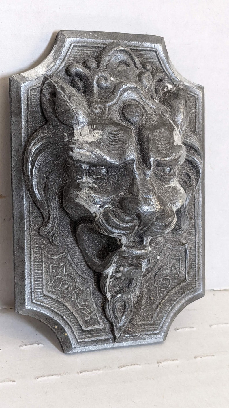 Gargoyle Satyr Metal Plate Faun 3.5" Tt22 - Etsy