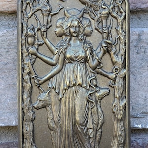 Hecate 6" Sculpture Goddess Heaven, Earth, and Sea Blessings of Daily ...