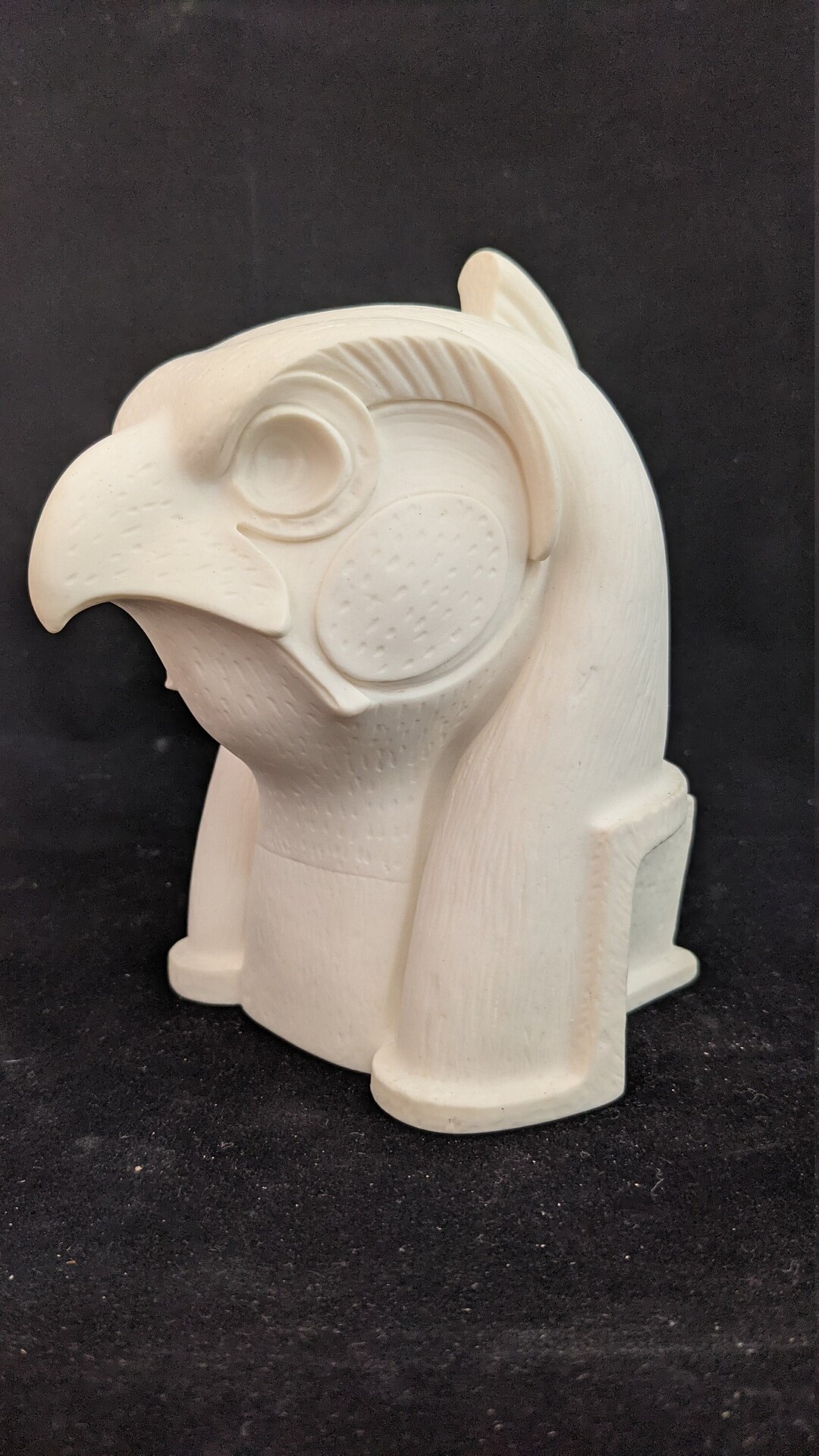 Egyptian Horus Bust Head, Cast Marble Vintage, Amazing Detail 6" Tall ...