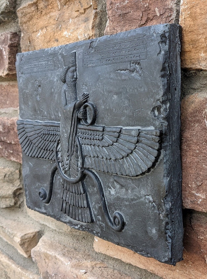 Assyrian Ahuru Mazda Faravahar Persian Persepolis Art Wall - Etsy