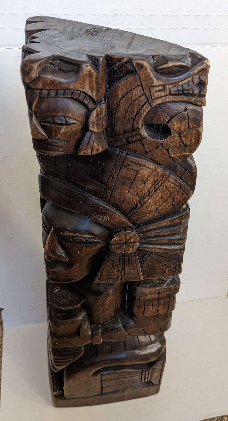 Aztec Maya Mesoamerica Totem Medicine Man Artifact Stelae Sculpture ...