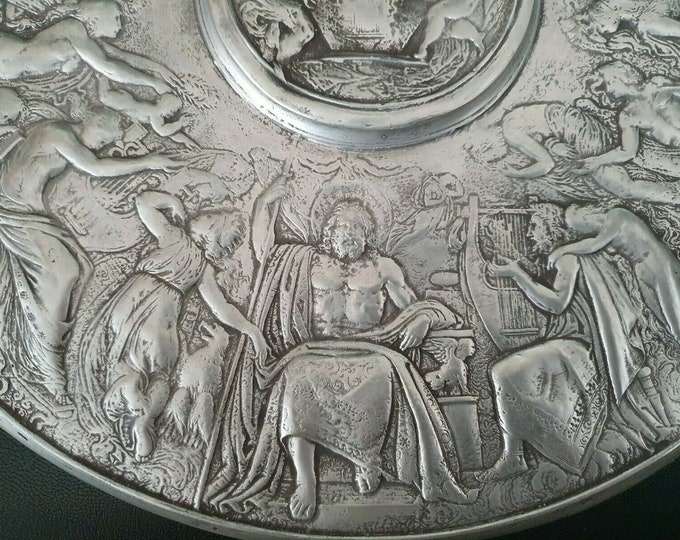 Roman Greek Royal Disc Plate Shield 13" Sculpture Statue Wall Plaque ...