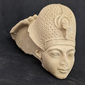 Egyptian King Tut Tutankhamun Head Bust With Hand Sculpture Statue 10 ...