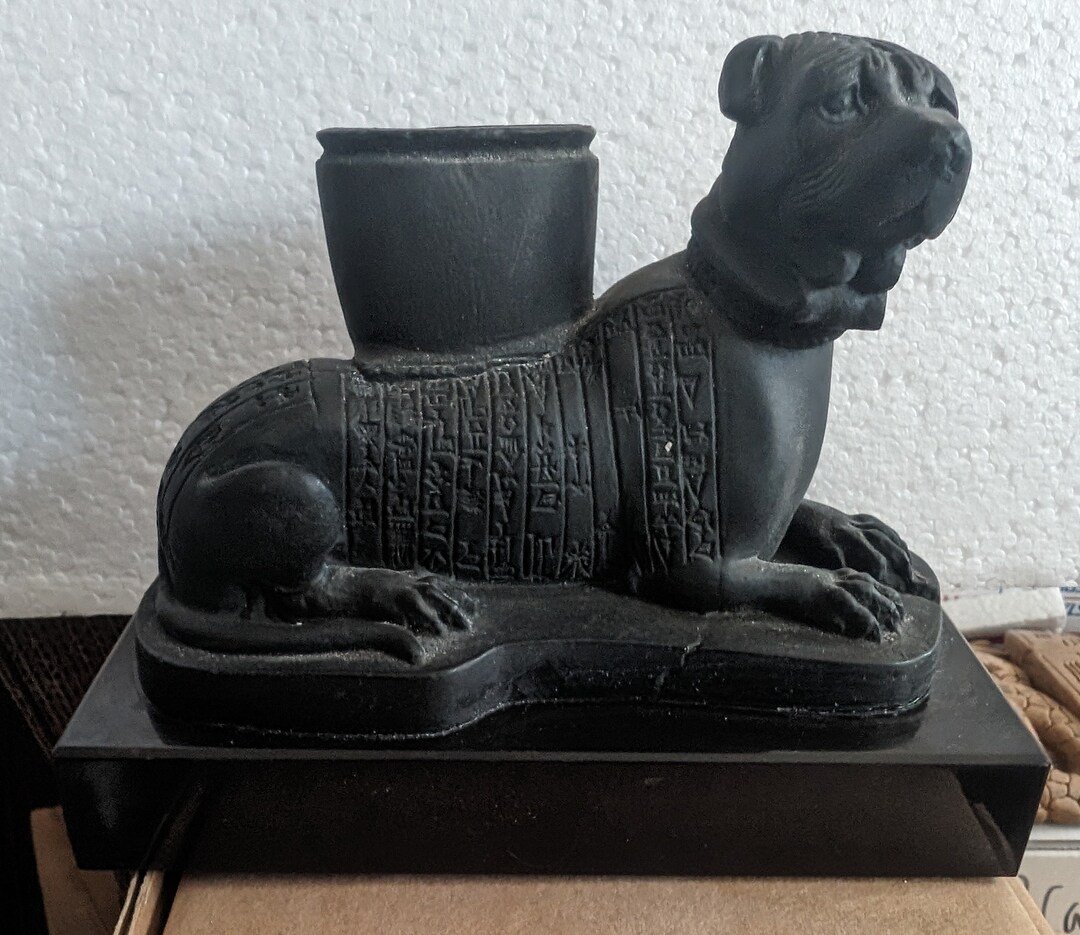 Assyrian Recumbent Dog Louvre Authentic Statue-4 7/8"-lv50 - Etsy