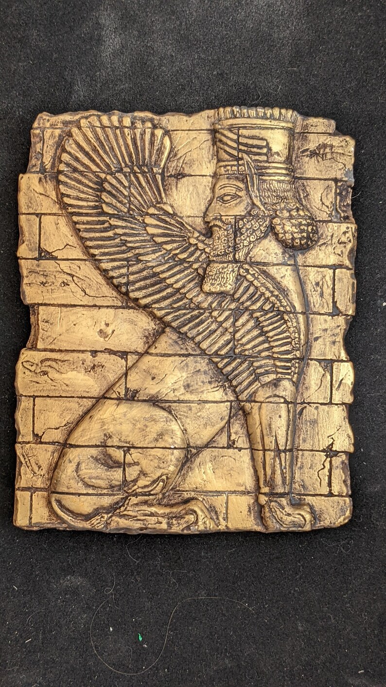 Assyrian Sumerian Winged Sphinx Susa, Lion Shedu Palace Darius I ...