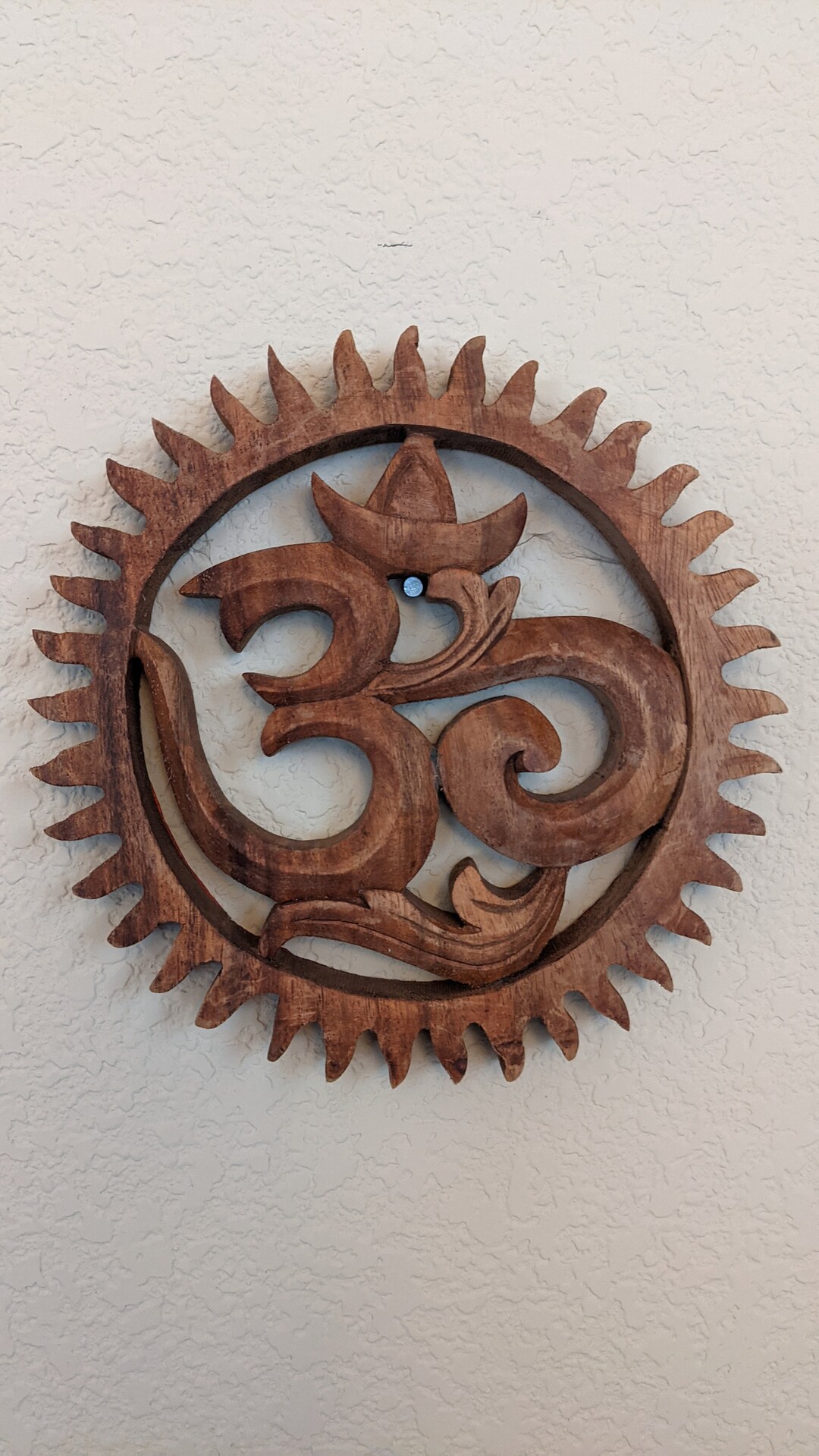 OM AUM Star Nameste Carved Sculpture Statue Plaque 8"-l32 - Etsy