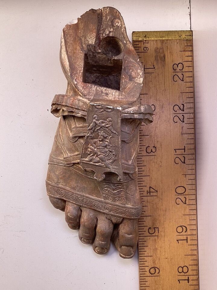 Roman Greek Ivory Sandaled Foot 5 5/8" Museum Reproduction MMA ...