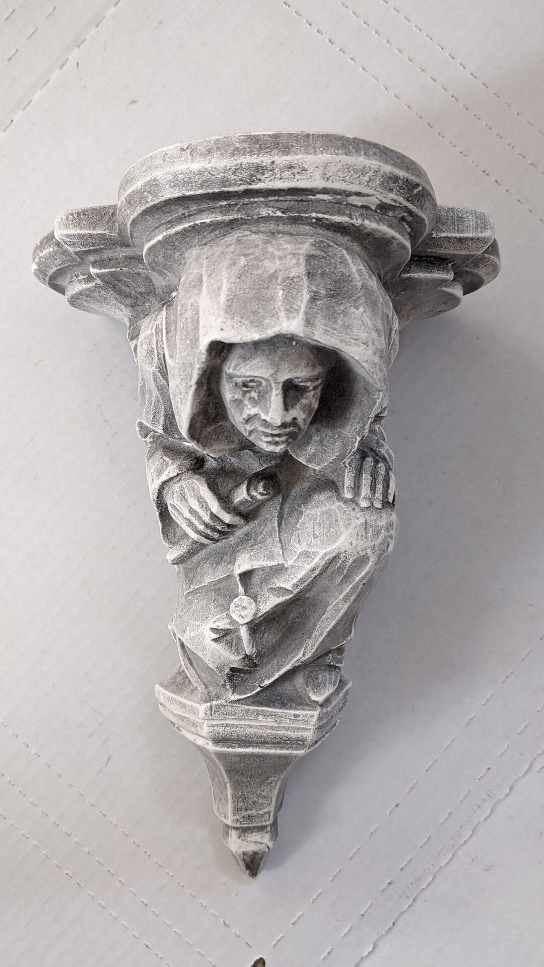 Gargoyle Monk Cathedral Wall Shelf Corbel Grotesque Goblin - Etsy