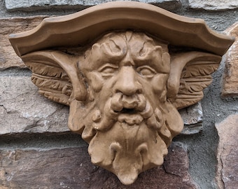 Gargoyle Satyr Wall Shelf Corbel Grotesque Goblin Sculpture Www.neo-mfg ...