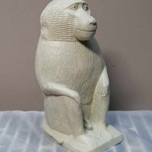 Egyptian Monkey THOTH Monkey God of Wisdom Artifact Carved Sculpture ...