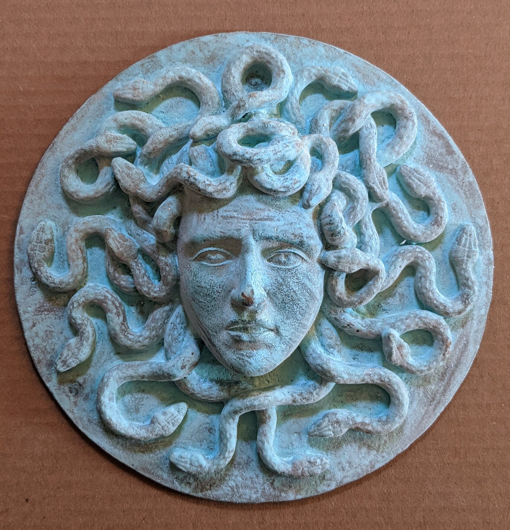 Roman Greek Medusa Sculptural Wall Relief Plaque 8.5 | Etsy