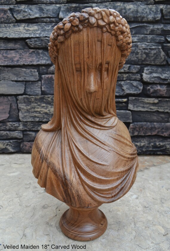 Veiled Bride Maiden Statue Sculpture Bust Inspired by Artist - Etsy