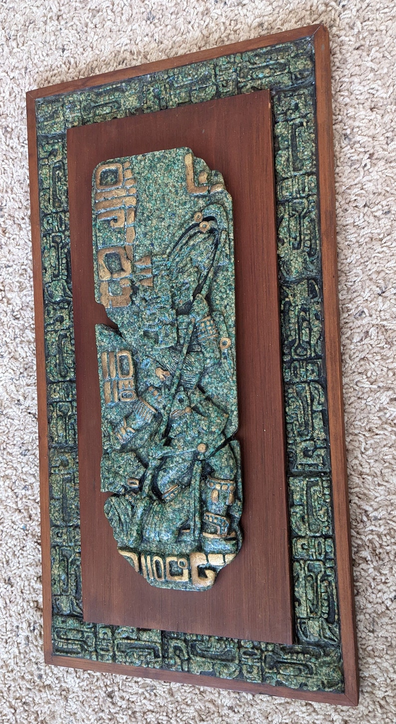 Aztec Mayan Lintel Fragment Wall Sculpture Plaque 20 - Etsy