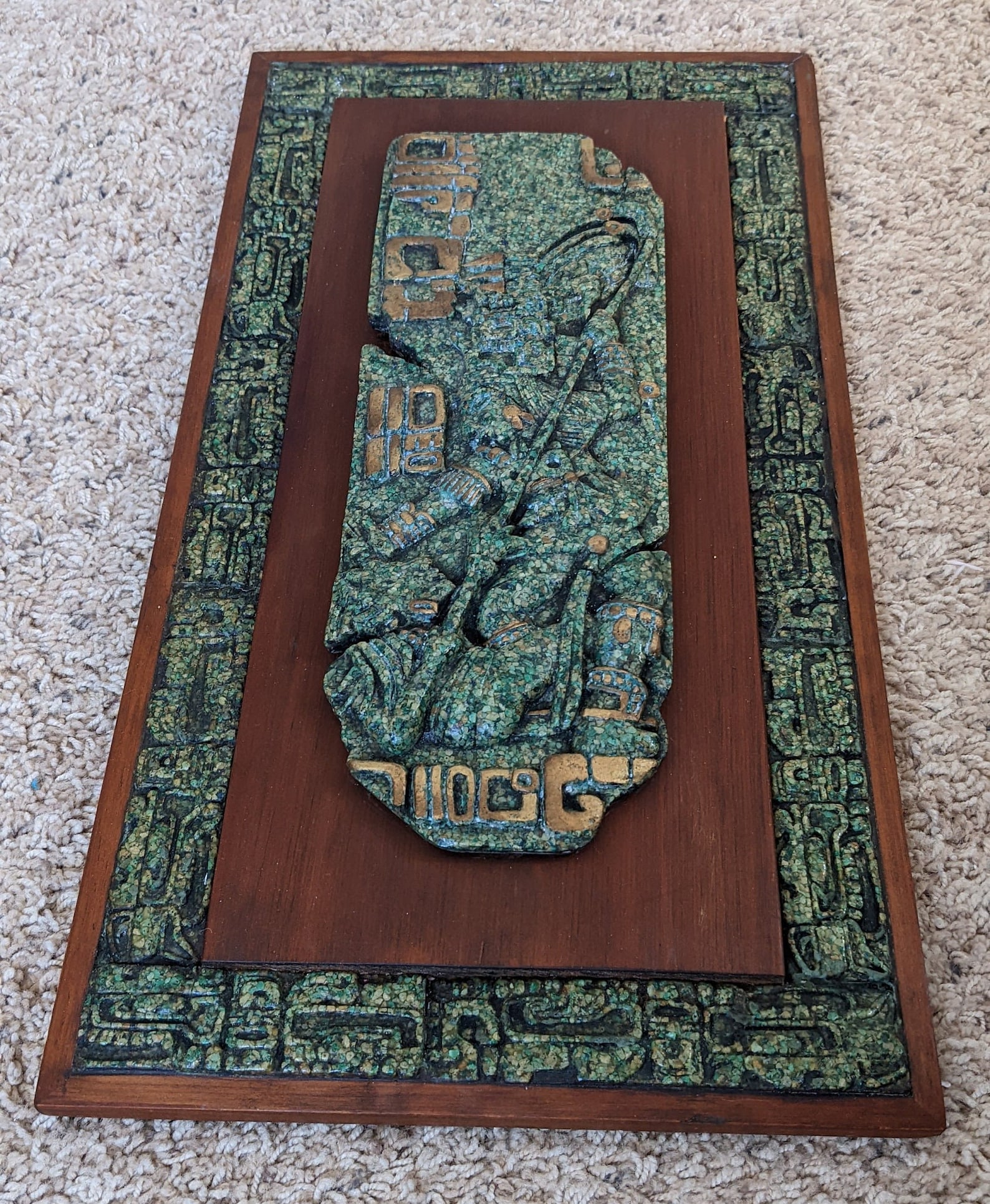 Aztec Mayan Lintel Fragment Wall Sculpture Plaque 20 Plaque Wall ...