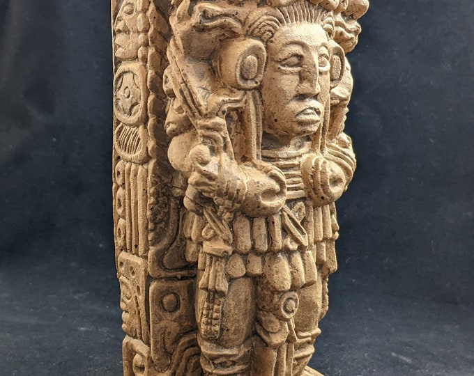 Aztec Maya Mesoamerica Totem Stela Carving Artifact Stelae 8.25 - Etsy