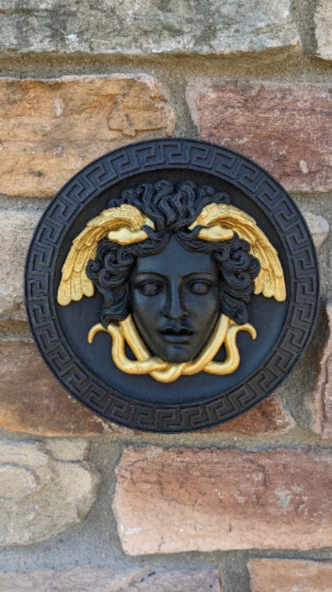 Medusa Roundel 8" Wall Plaque Relief Sculpture - Etsy