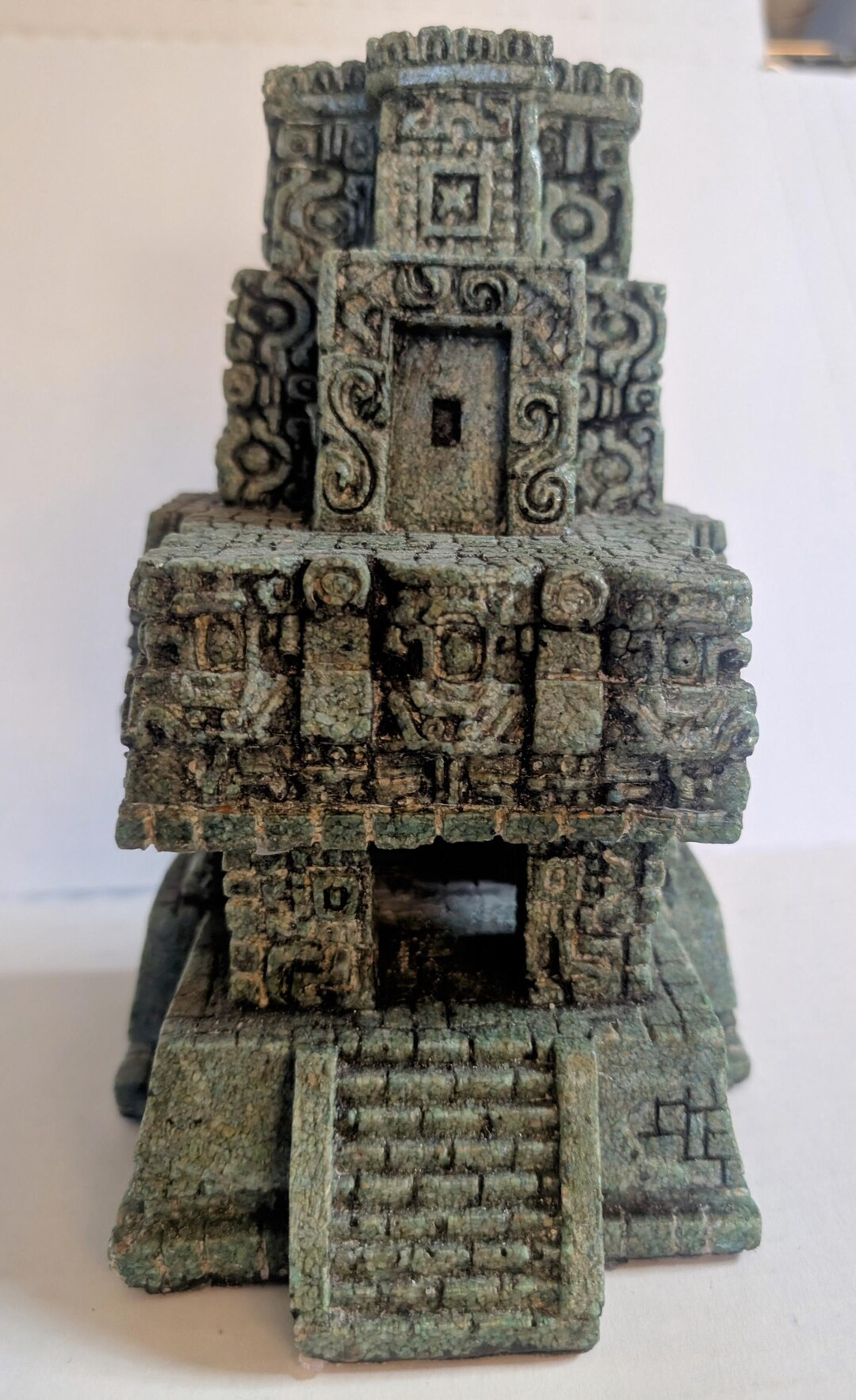 Aztec Maya Temple Artifact Carved Sculpture Statue Malachite Zarebski ...