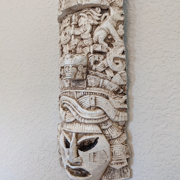 Aztec Wall Sculpture Art - Etsy