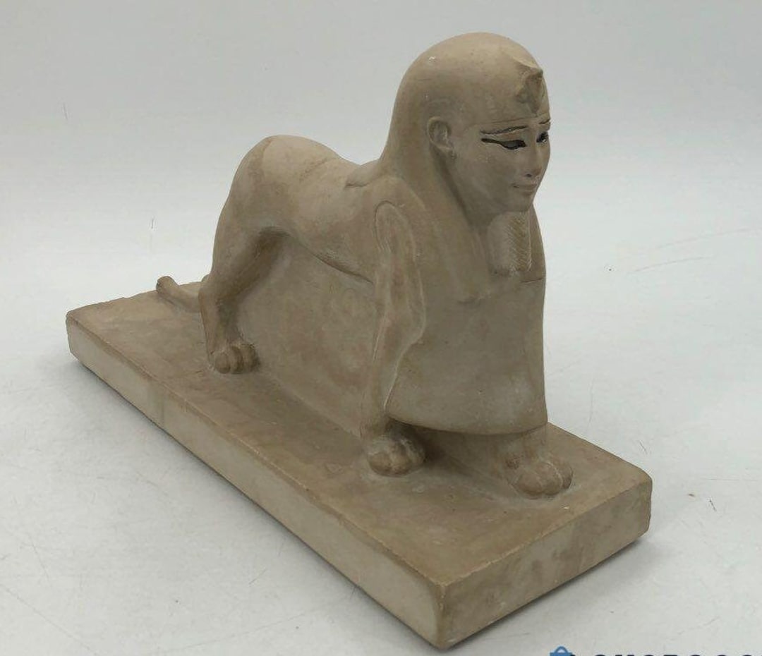 Egyptian Sphinx Tutu Lion Protector God Sculpture Museum Reproduction ...