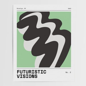 Futuristic Visions Space Age Print, Original Art Print, Retro Futurism ...