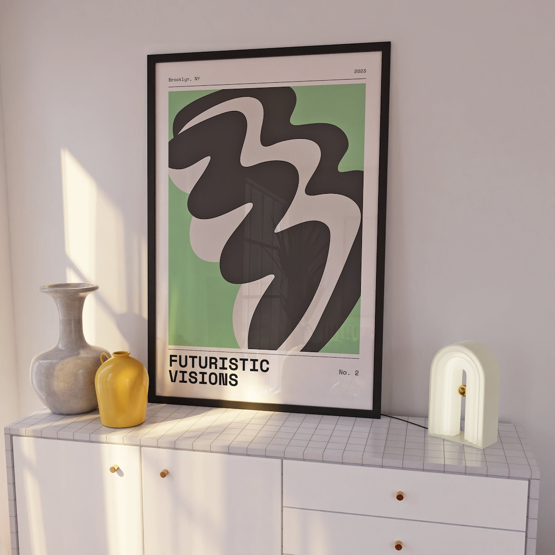 Futuristic Visions Space Age Print, Original Art Print, Retro Futurism ...