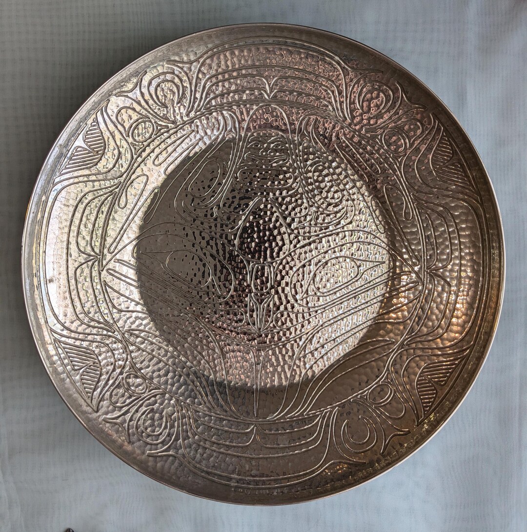 Rare First Nations Hammered Totem Frog Bowl Heavy Solid Beautiful ...