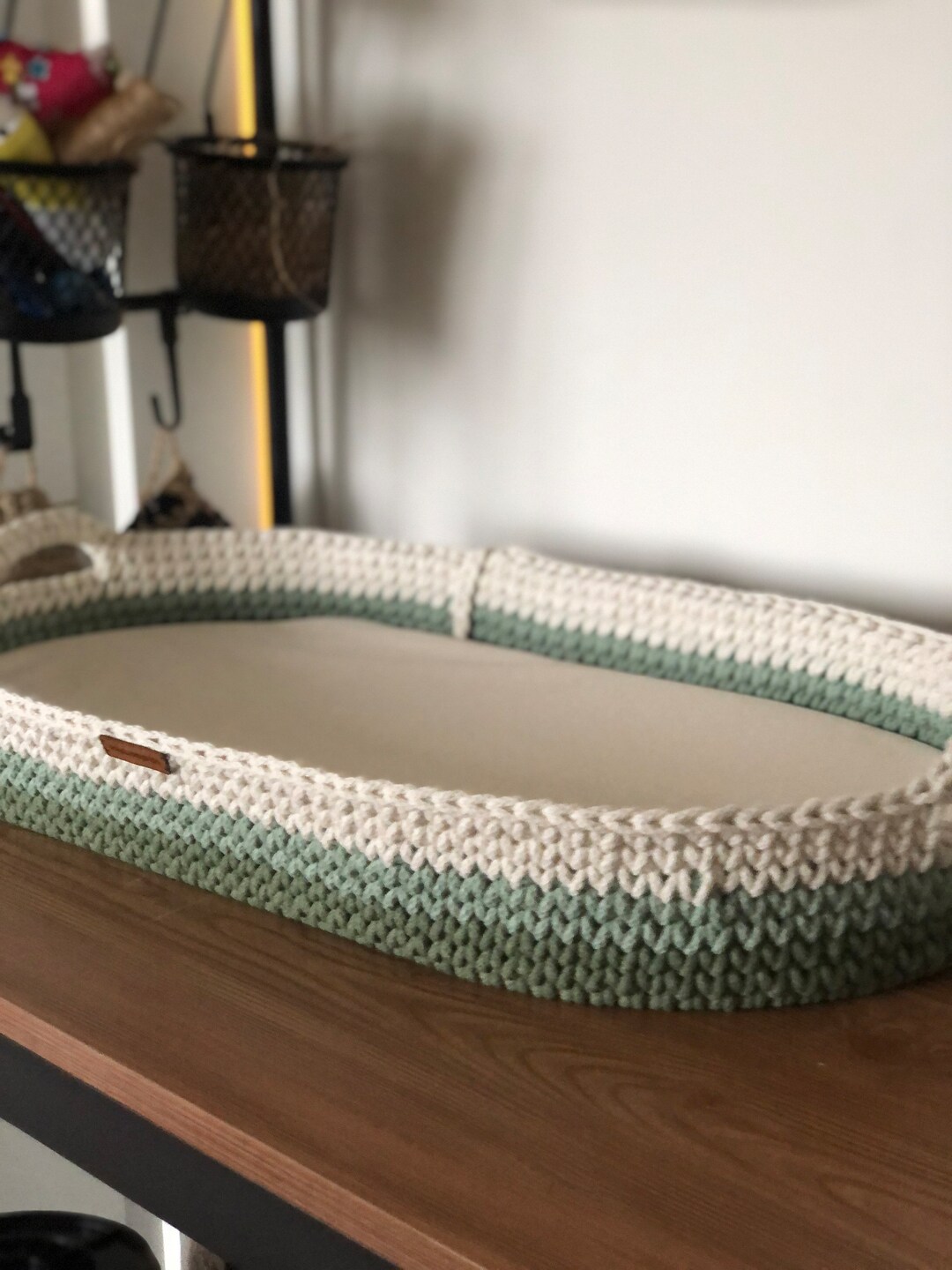 Multicolour Baby Change Basket; Available in 40 Colours; Wood Bottom ...