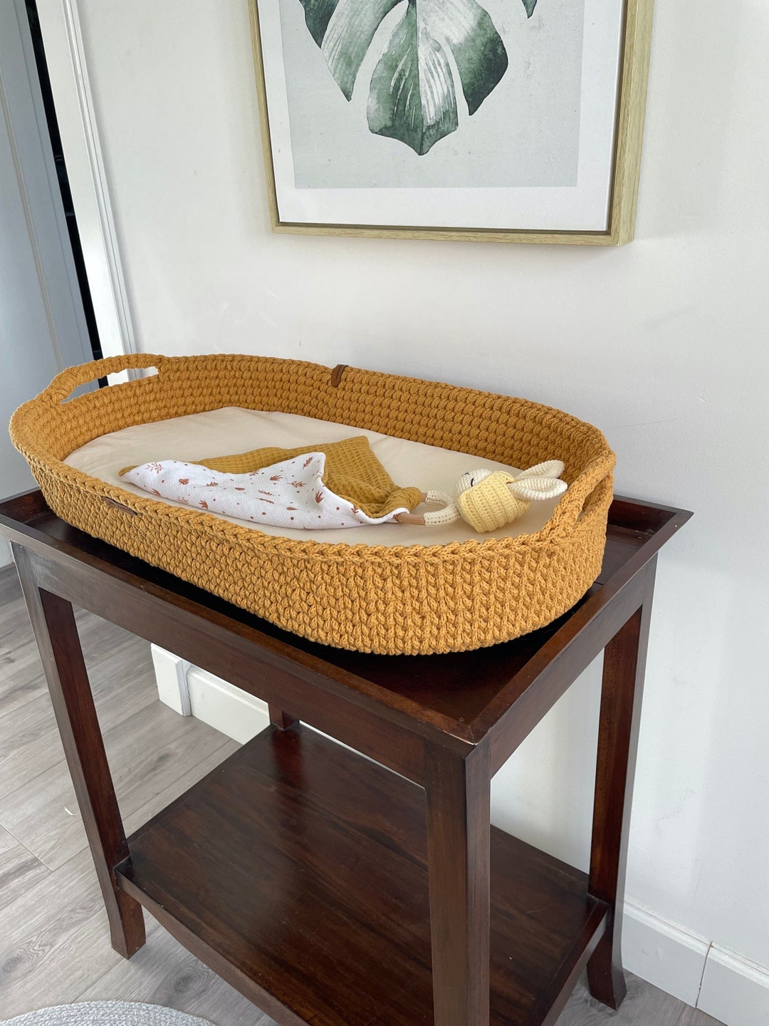 Exclusive Baby Changing Basket; Available in 45 Different Colour; Wood ...