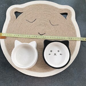 Cat Basket and Scratcher; Handmade Jute Cat Place Mat; Cat Scratch Mat ...